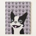Boston Terrier, Purple lavender Planner | Zazzle