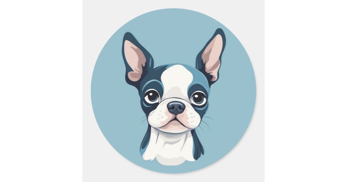 Boston Terrier Sticker | Zazzle