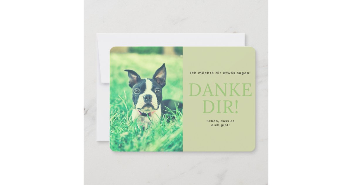 Boston Terrier Thank You Card | Zazzle