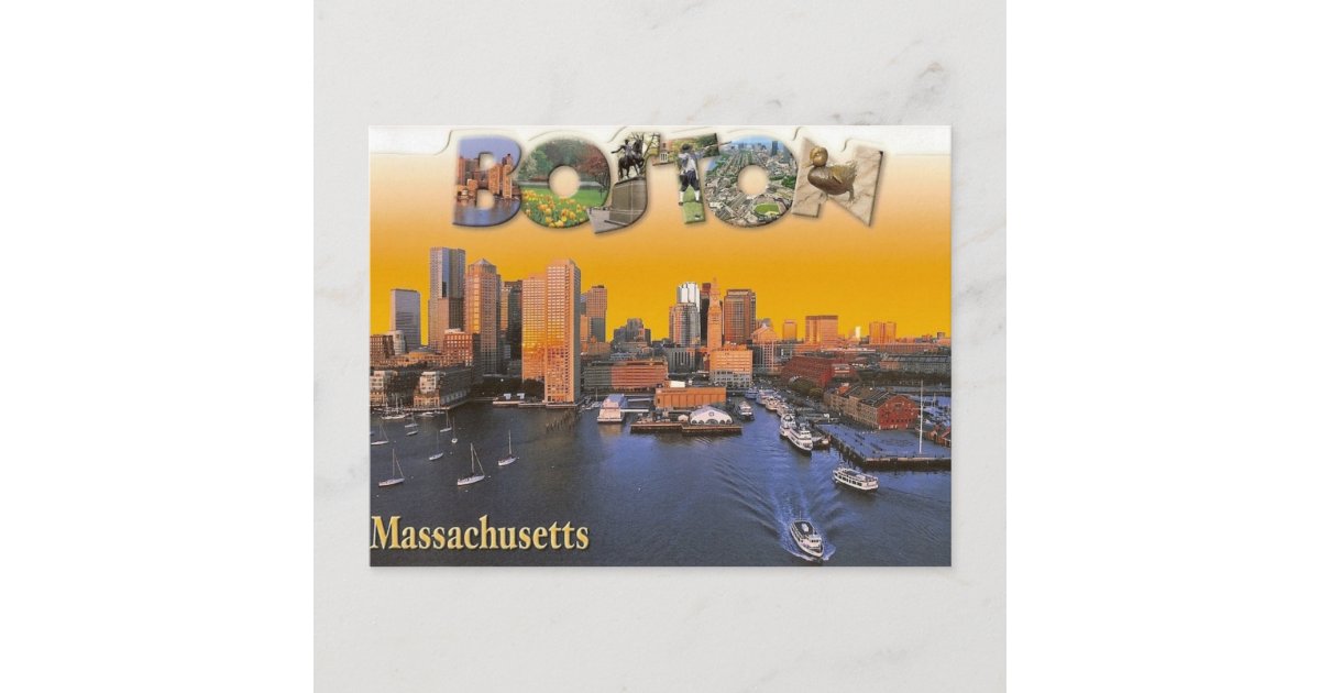 Boston Vintage retro Postcard | Zazzle