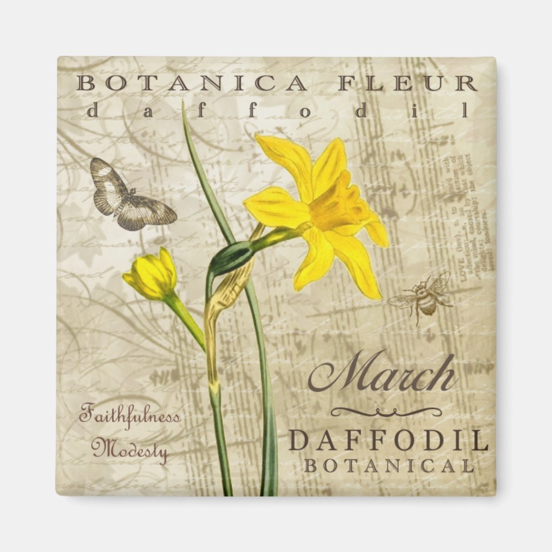 Botanica March Magnet | Zazzle