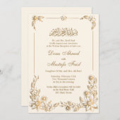 Botanica nikkahl Muslim Wedding Invitations | Zazzle