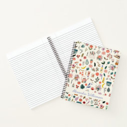 Botanical Beauty Nature Pattern Personalized Notebook | Zazzle