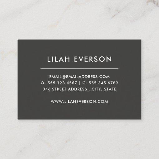 Botanical Bliss | Elegant Painted Floral | Black Business Card | Zazzle