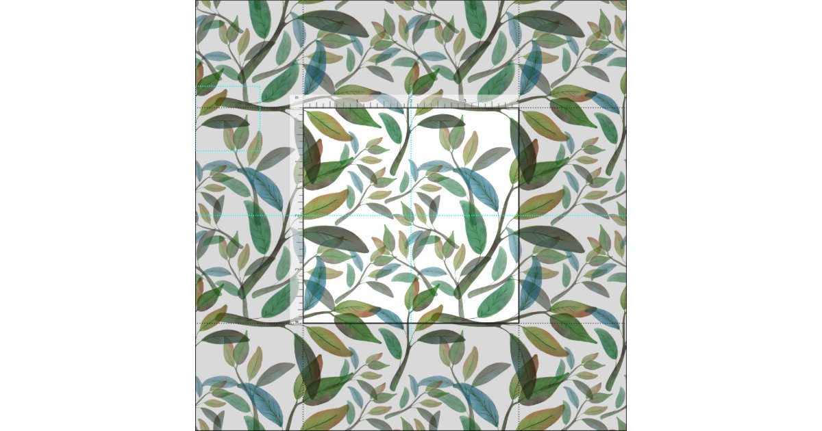 Botanical Bliss Fabric | Zazzle