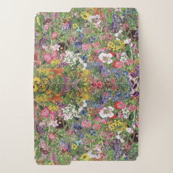 Botanical Bloom Nature Wildflower File Folder | Zazzle