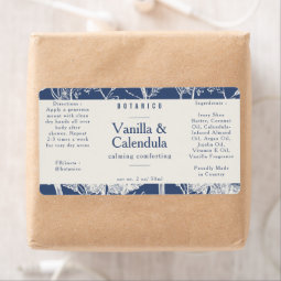 Botanical Blue Cream Ingredients Natural Product L Label | Zazzle