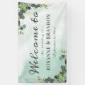 Botanical Eucalyptus Welcome Wedding Banner | Zazzle