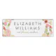 Botanical Floral Name Tag | Zazzle