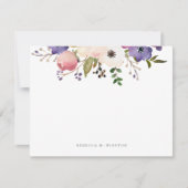 Botanical Floral Personalized Note Card | Zazzle