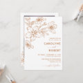 Botanical Floral Photo Wedding Invitation | Zazzle