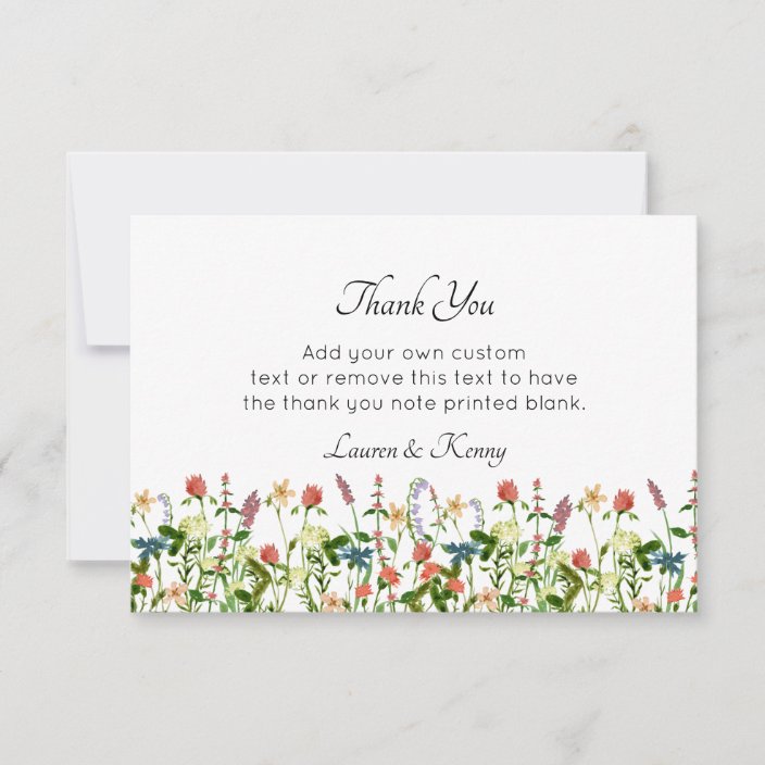 Botanical Floral Thank You Cards | Zazzle.com