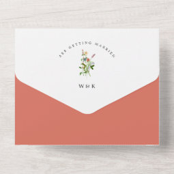Botanical Floral Wedding All In One Invitation | Zazzle