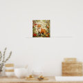 Botanical Fox Woodland Animal Art Poster | Zazzle