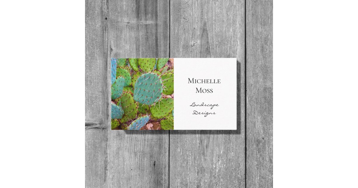 Botanical Garden Desert Succulent Business Card | Zazzle