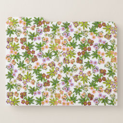 Botanical Garden Flowers File Folders | Zazzle