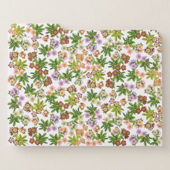Botanical Garden Flowers File Folders | Zazzle