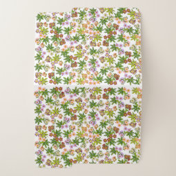 Botanical Garden Flowers File Folders | Zazzle
