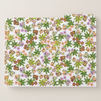 Botanical Garden Flowers File Folders | Zazzle
