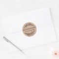 Botanical Homemade With Love Small Business Classic Round Sticker | Zazzle