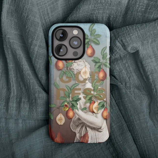 Botanical Illustration Collage Goddess Venus iPhone Case | Zazzle