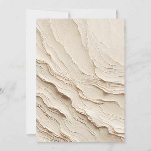 Botanical Ivory Cream Bohemian Textured Wedding Invitation | Zazzle