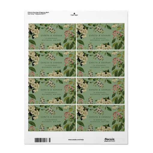 BOTANICAL LABEL-SAGE LABEL | Zazzle