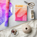 Botanical Leaf Pattern Wrapping Paper | Zazzle
