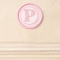 Botanical leaves P initial elegant monogram Wax Seal Sticker | Zazzle