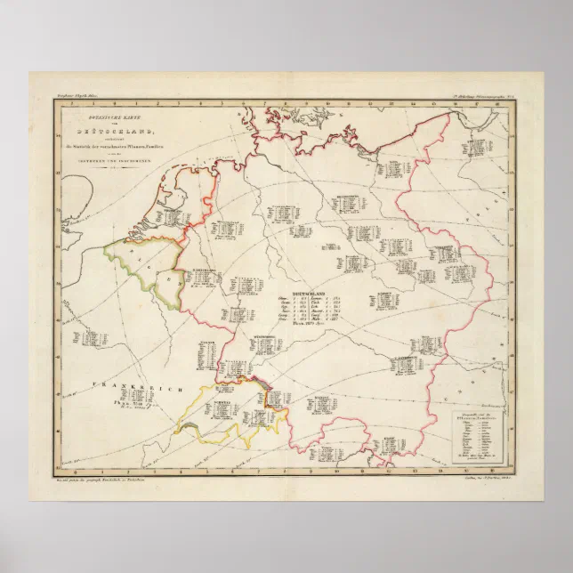Botanical Map of Germany Poster | Zazzle