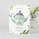 Botanical Tea Party Bridal Shower Invitation | Zazzle