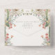 Botanical Victorian Bliss Wedding Perforated RSVP All In One Invitation ...