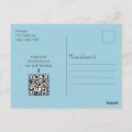 Botanical Wild Birthday Bird QR Code Social Media Postcard | Zazzle