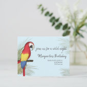 Botanical Wild Birthday Bird QR Code Social Media Postcard | Zazzle