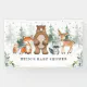 Botanical Woodland Forest Baby Animals Welcome Banner | Zazzle