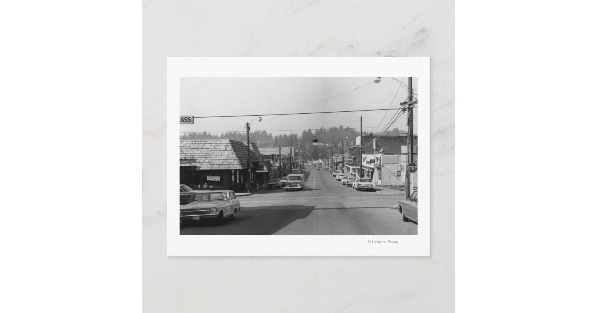Bothell, WA - Downtown Street Scene Photograph Postcard | Zazzle