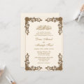 Botinical Muslim nikkah wedding Invitations | Zazzle