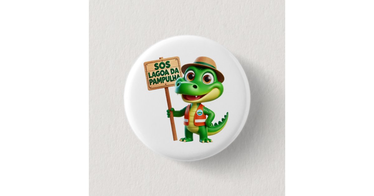 boton campaign SOS Pampulha Lake Button | Zazzle