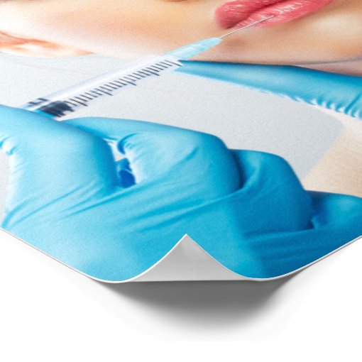 Botox and filler injections by aesthetic doctor poster | Zazzle