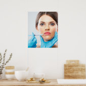 Botox and filler injections by aesthetic doctor poster | Zazzle