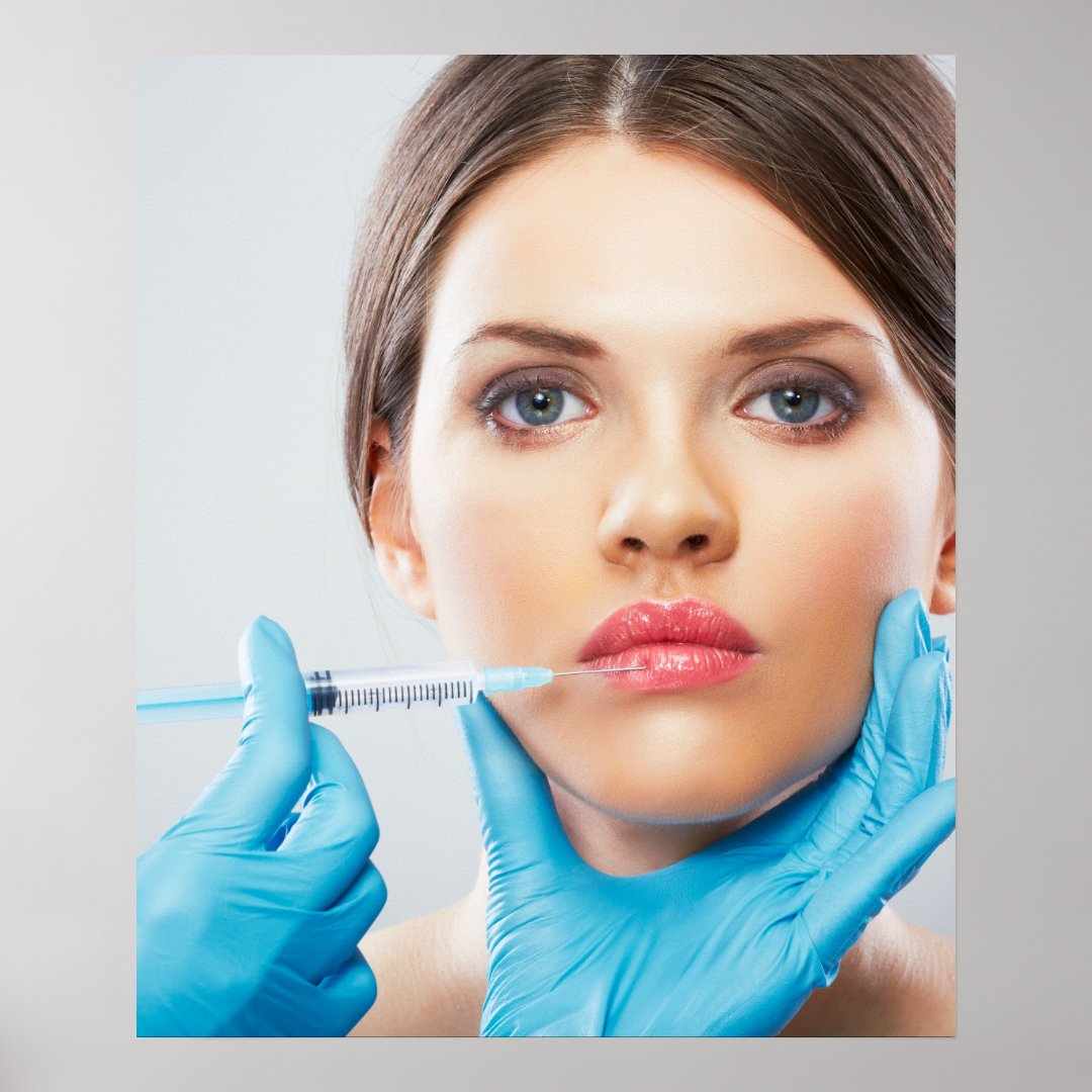 Botox and filler injections by aesthetic doctor poster | Zazzle