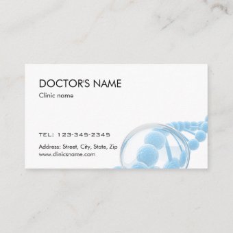 Botox injections on forehead by aesthetic doctor business card | Zazzle