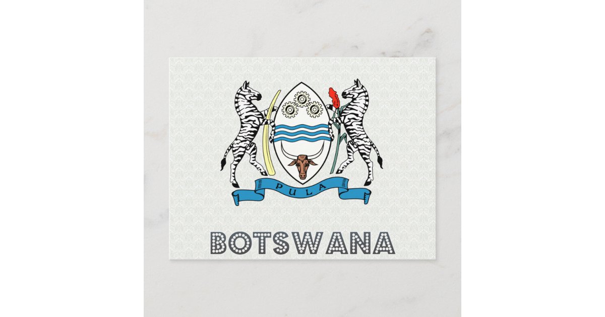 Botswana Coat of Arms Postcard | Zazzle