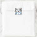BOTSWANA - flag/emblem/coat of arms/symbol Classic Round Sticker | Zazzle