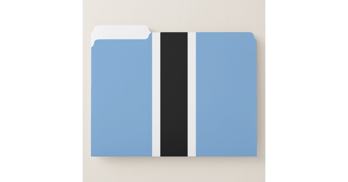 Botswana flag file folder | Zazzle