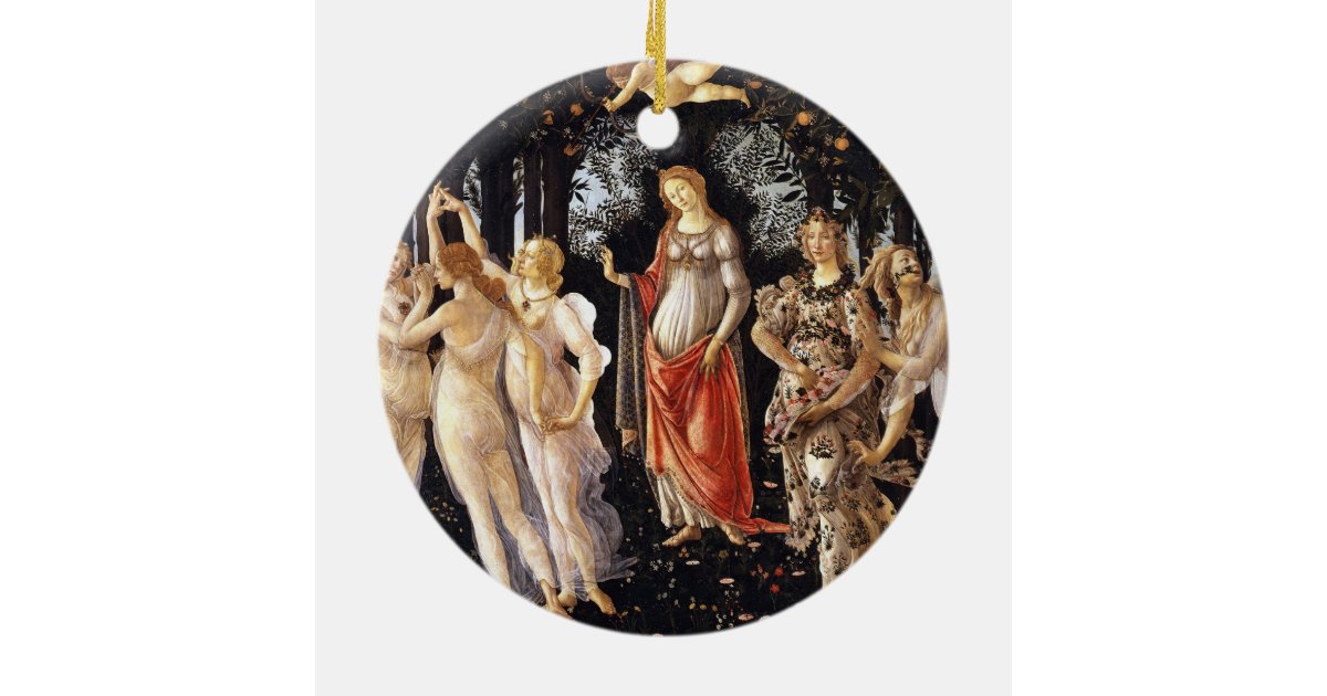 BOTTICELLI -Primavera 1482 Ceramic Ornament | Zazzle