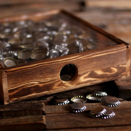 Bottle Opener Set with Beer Cap Shadow Box | Zazzle