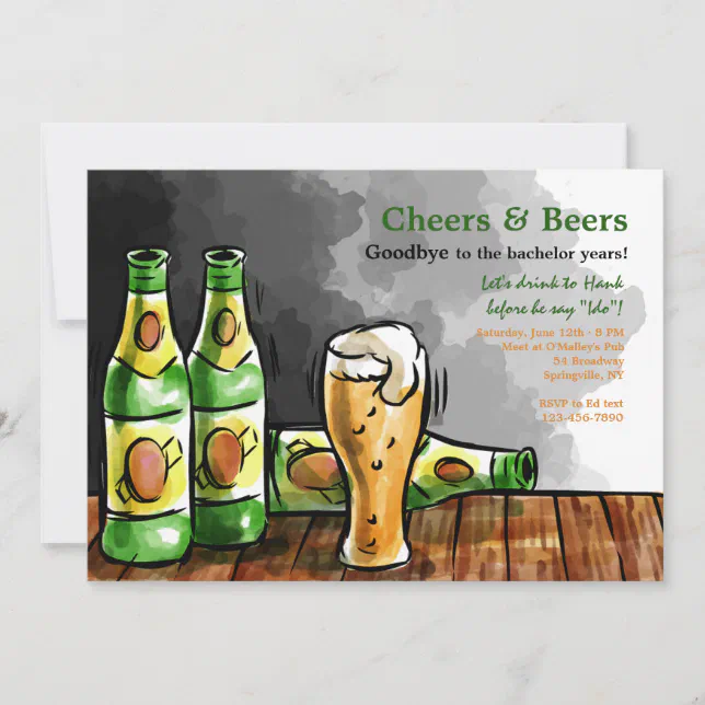 Bottles of Beer Invitation | Zazzle