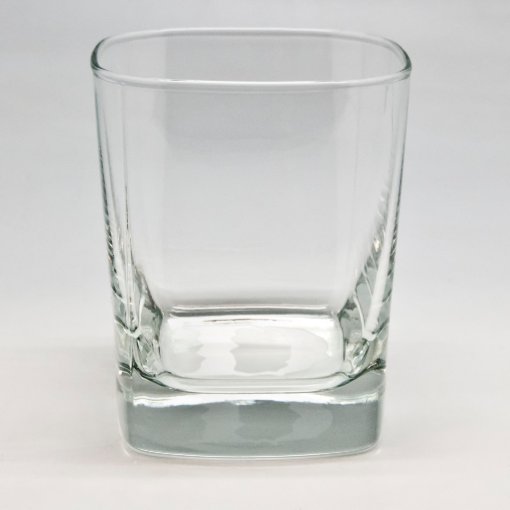 Bottom Sand Etched Square Rocks Glass | Zazzle
