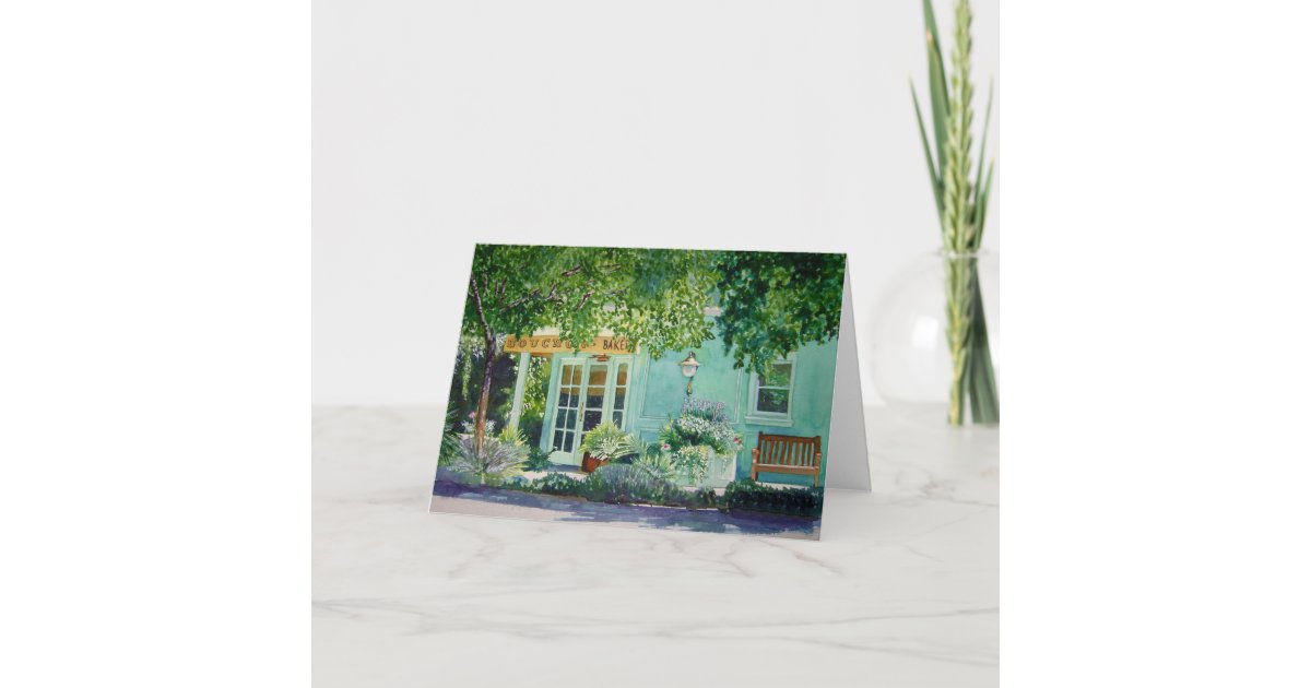 Bouchon Bakery In the Morning Card | Zazzle